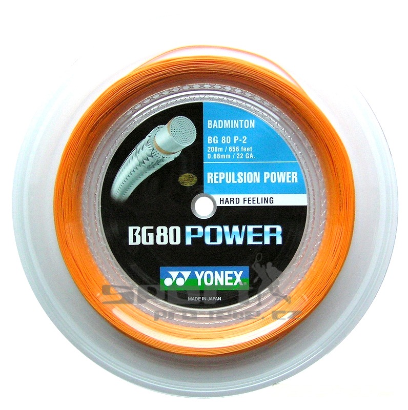 Badmintonový výplet YONEX BG 80 Power Orange (200m) Sport pro tebe